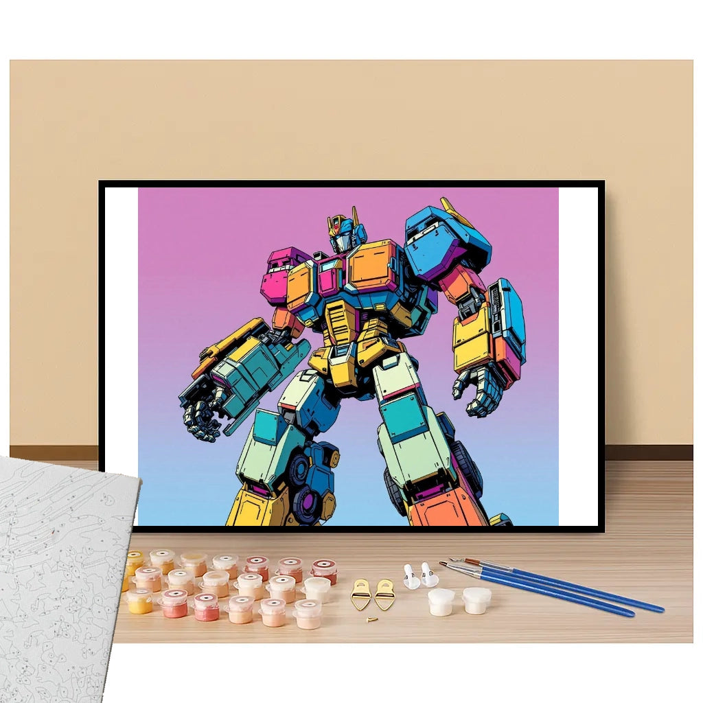 Paint by numbers "Mecha Vanguard - Manga" - Steloria – Steloria-Store